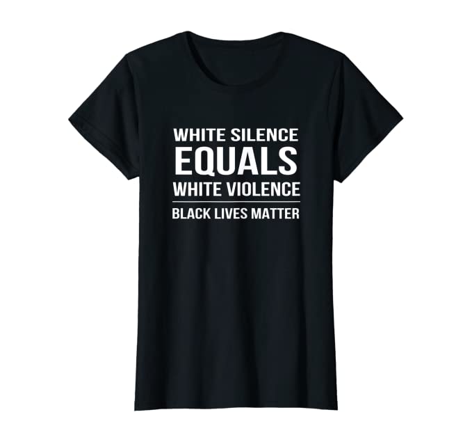 White Silence Women's Tee - Visibly Black